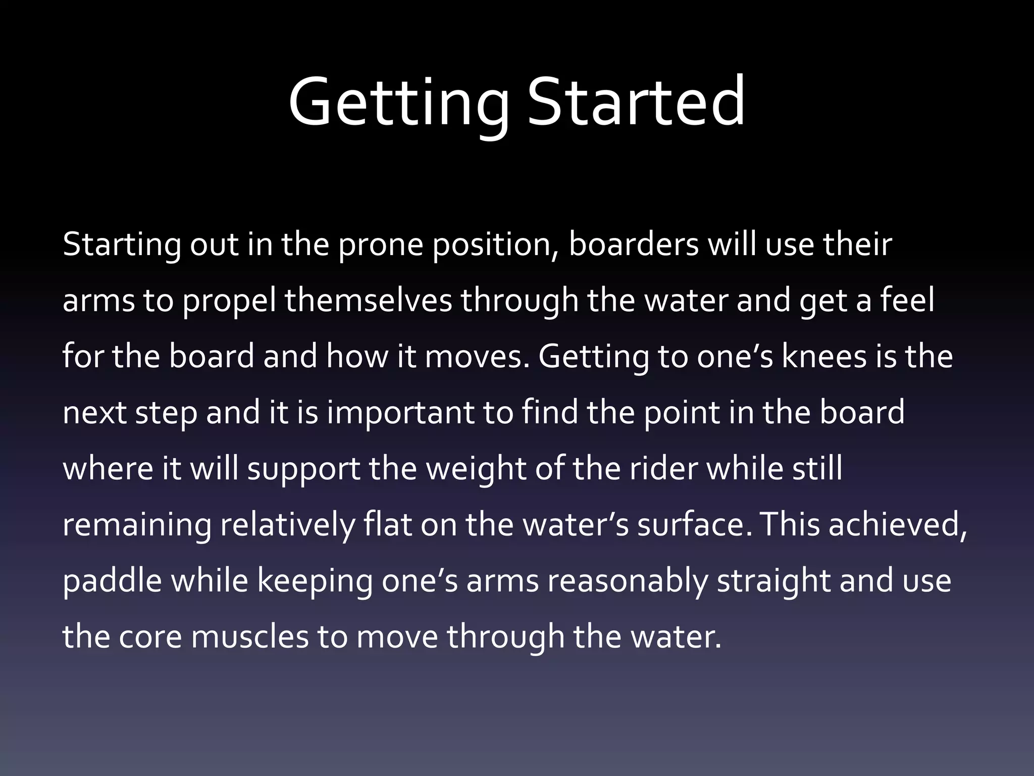 Paddle boarding basics | PPTX