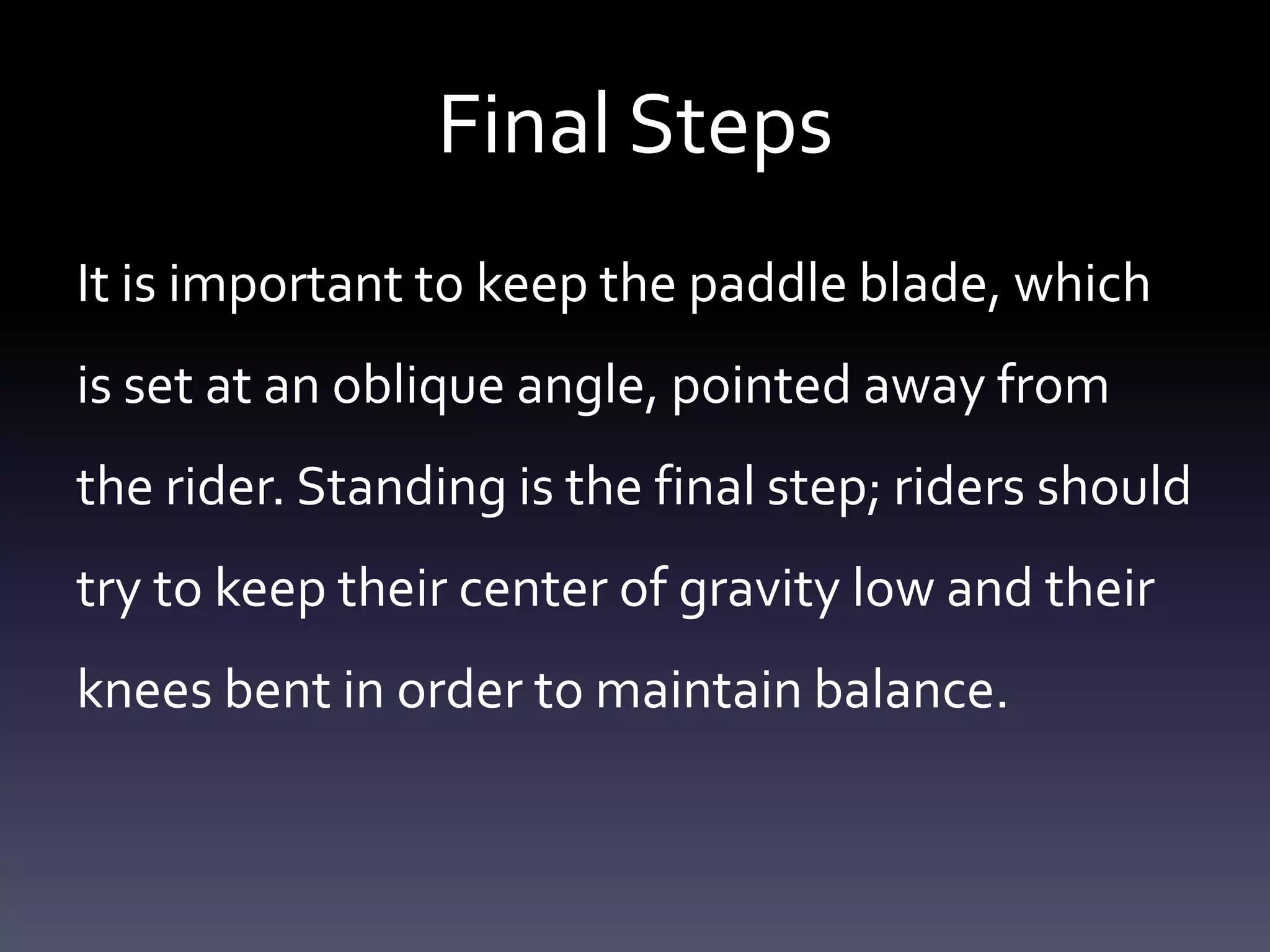 Paddle boarding basics | PPTX