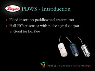 Paddlewheel Flow Sensors | PPTX