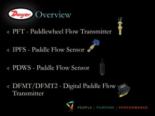 Paddlewheel Flow Sensors | PPT