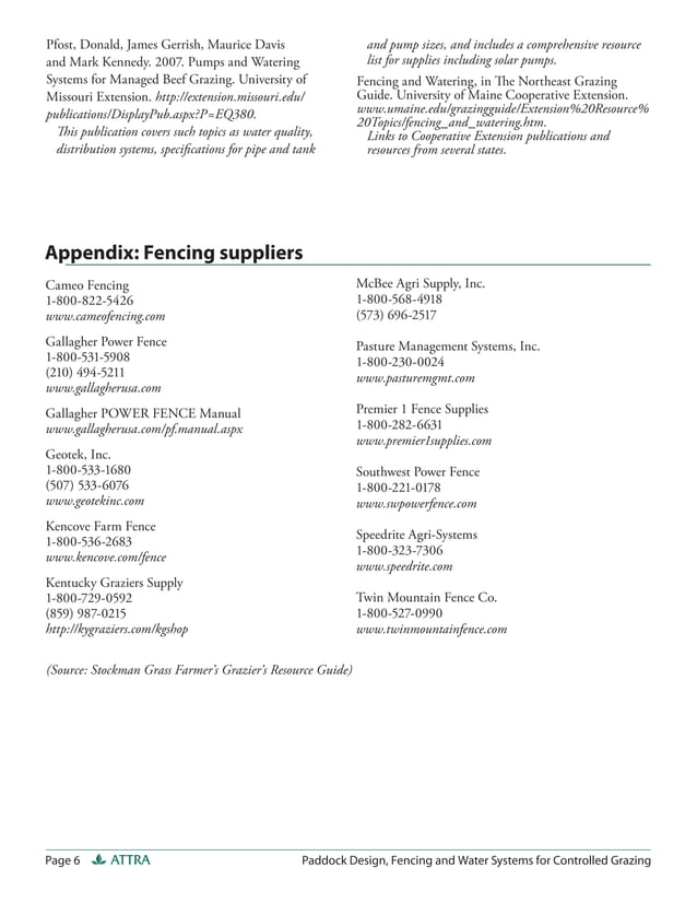 Paddock Design, Fencing, and Water Systems for Controlled Grazing | PDF