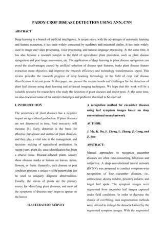 Paddy Crop Disease Detection using Ann, CNN & Resnet101.docx