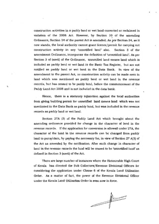 Paddy wet land land in kerala legal opinion 2018 | PDF