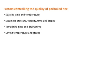 Paddy parboiling revisited | PPT