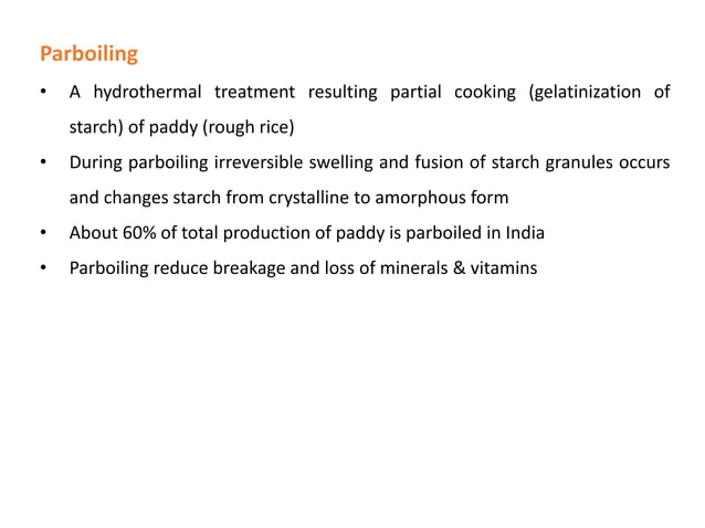 Paddy parboiling revisited | PDF