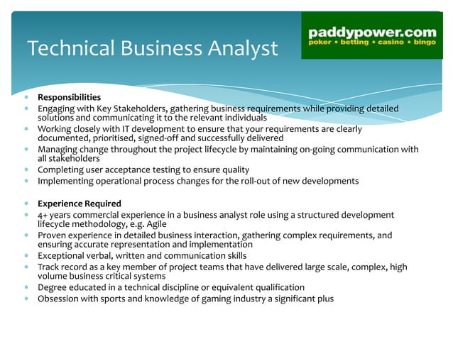 Paddy Power Open Roles | PPT