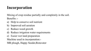 Paddy straw managment | PPTX