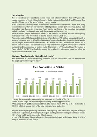 Paddy Value Chain in Balasore | PDF