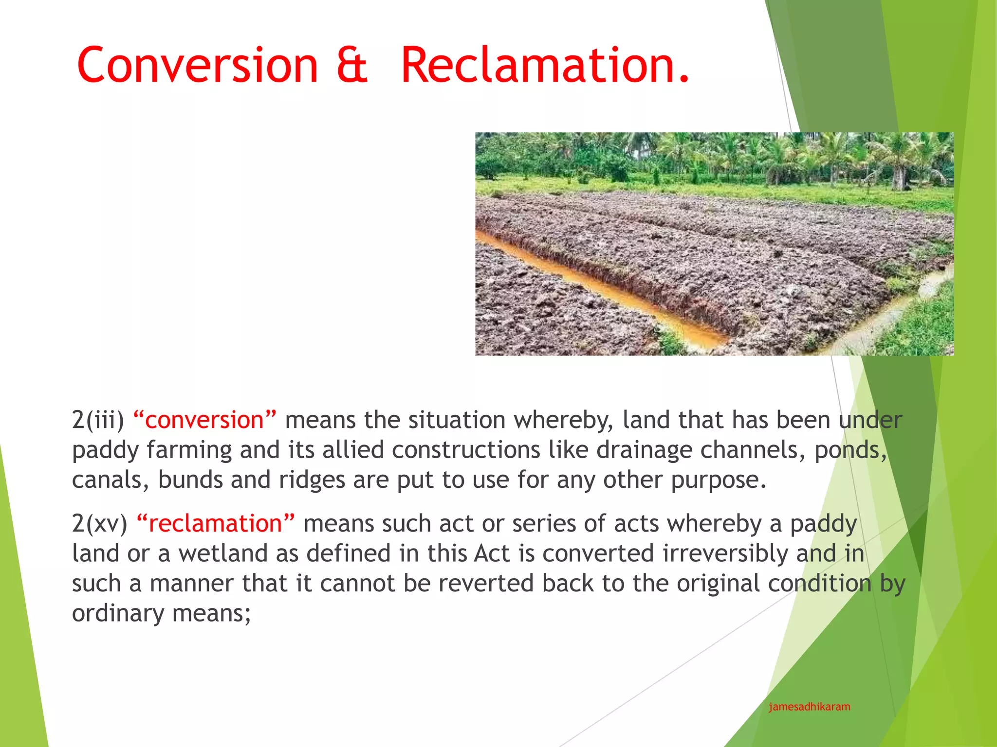 Land conversion in Kerala James adhikaram MD Realutionz properties (P ...