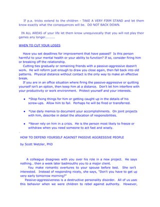 Padefensivebehaviors | PDF