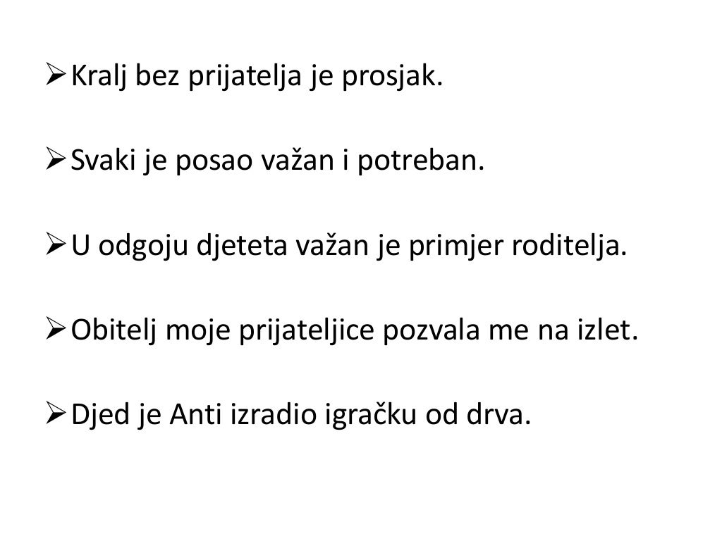 Padeži Vježba
