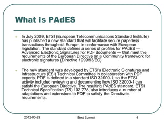 PAdES signatures in iText and the road ahead | PDF | Desktop Publishing ...