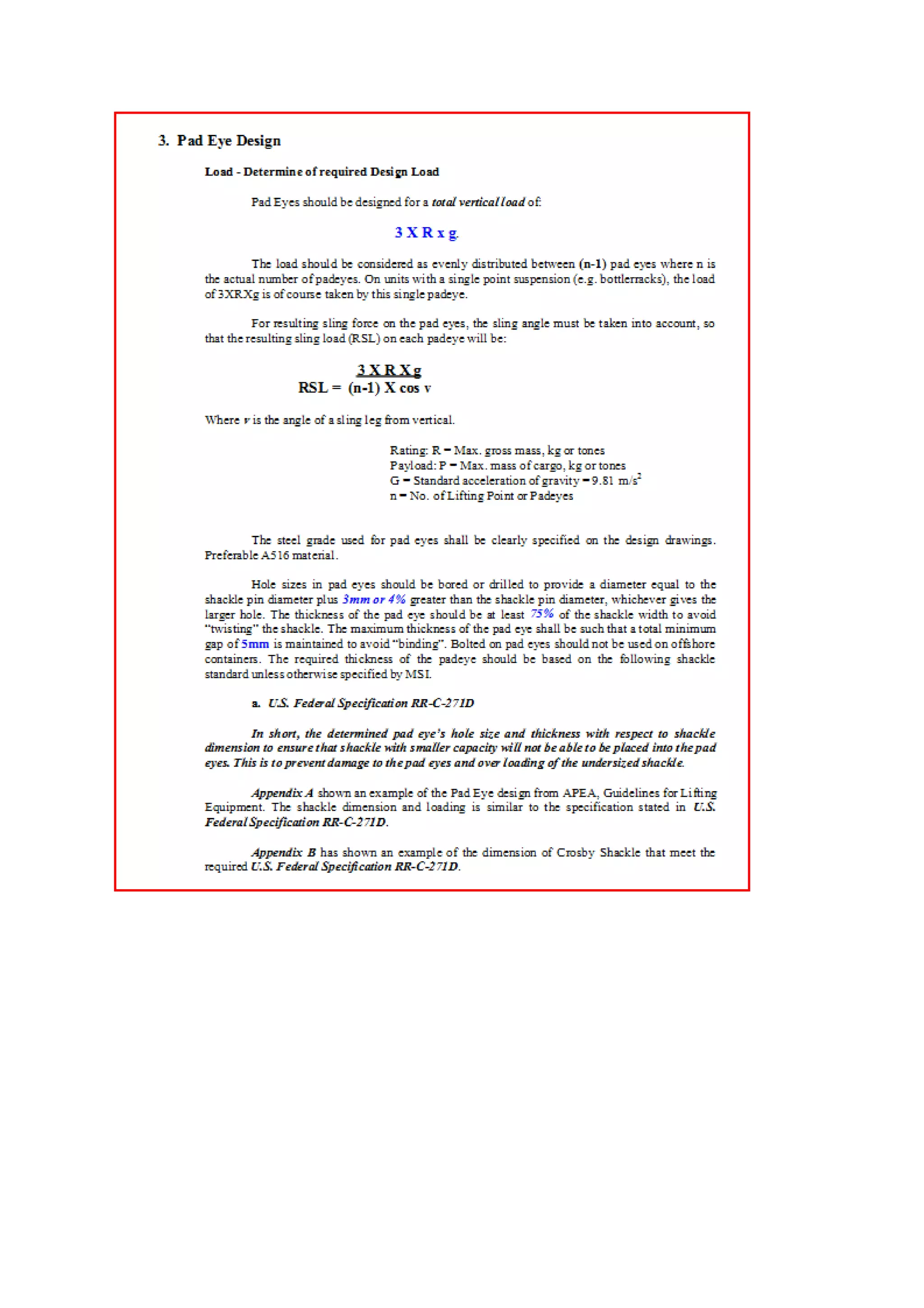 Pad+eye+design lifting+lug+standart | PDF