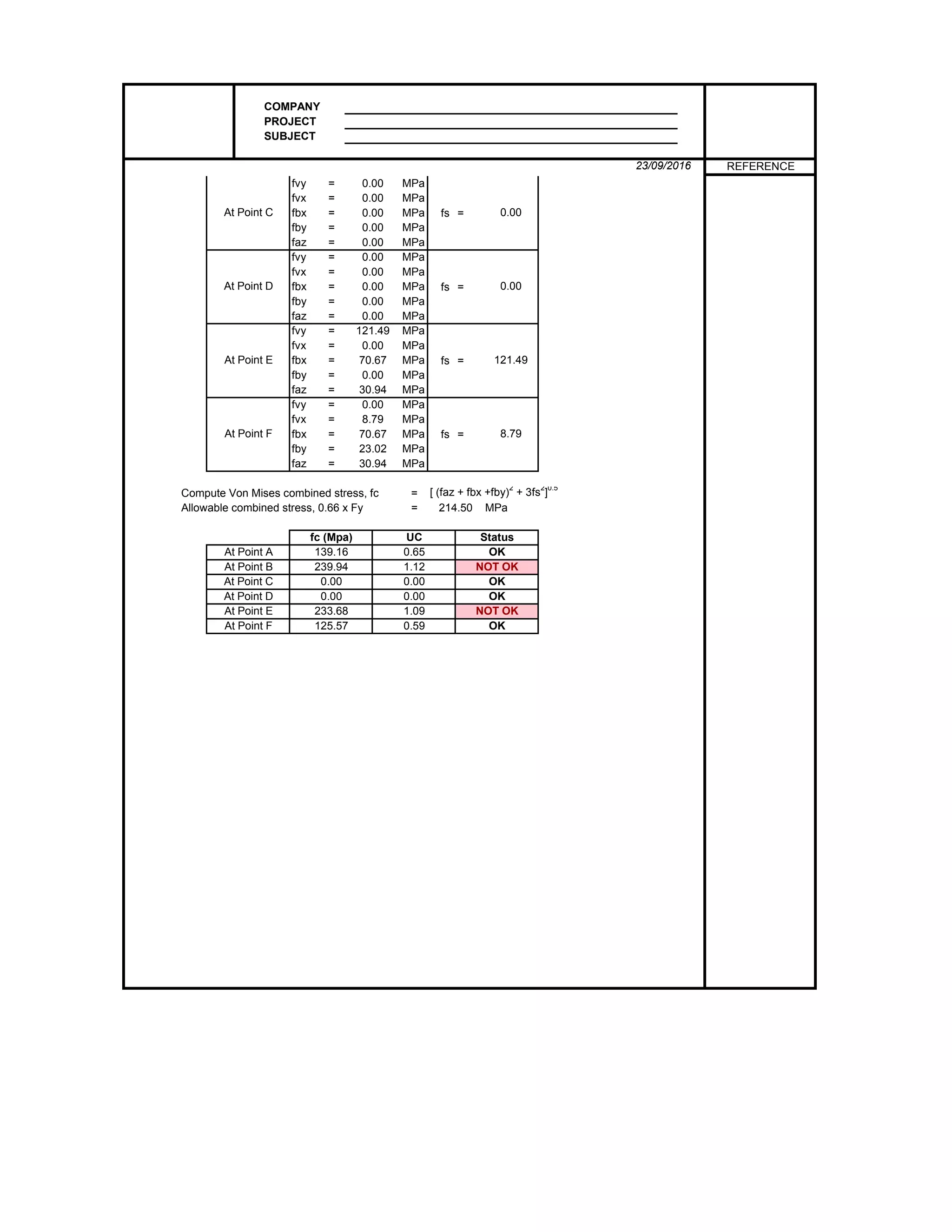 Padeye calculation example | PDF