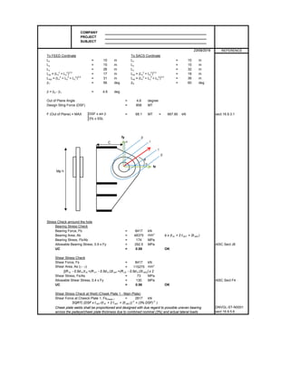 Padeye calculation example | PDF