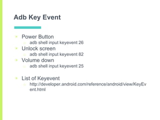 Android - ADB | PPTX