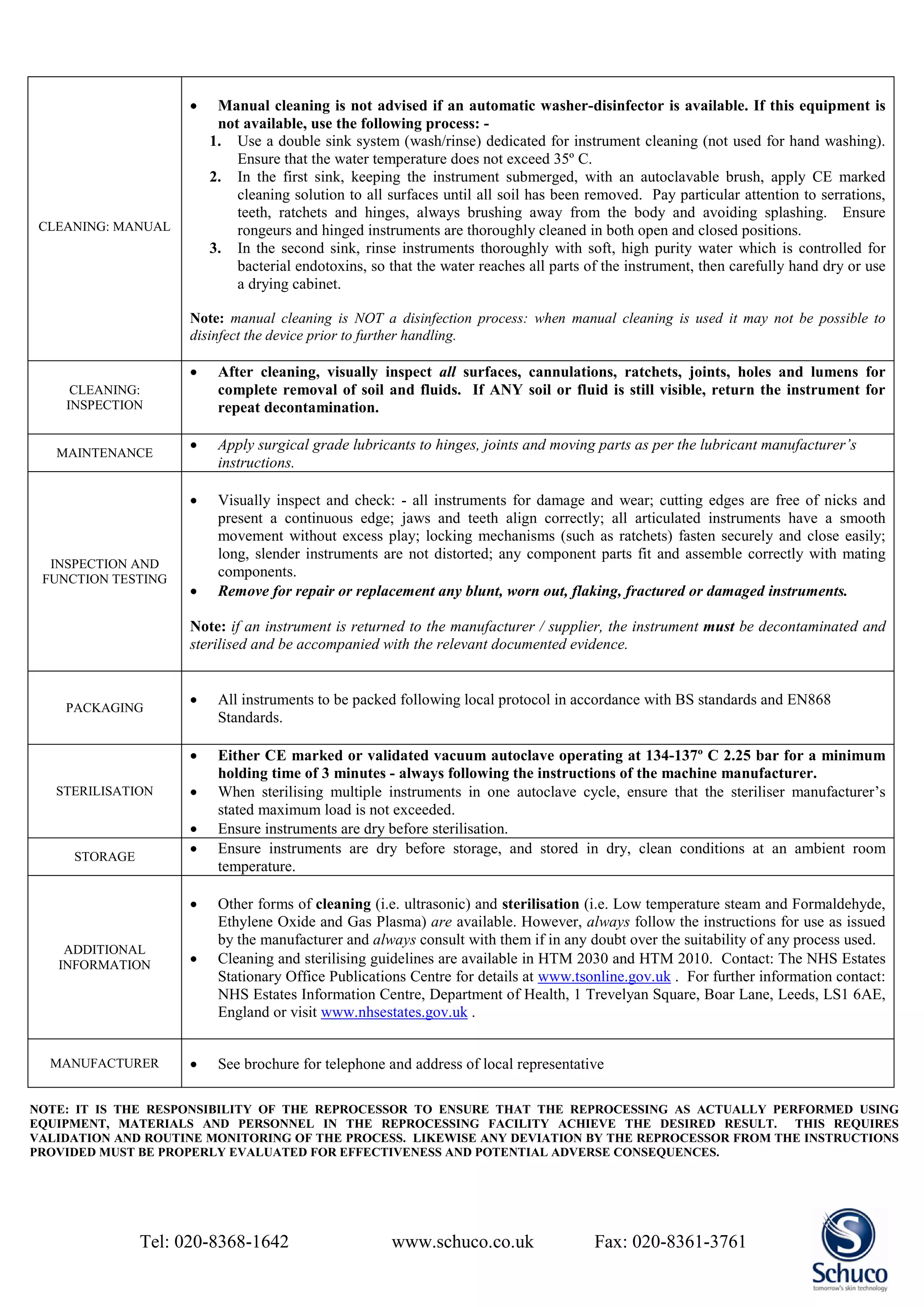 Padgett Instruments Cleaning Instructions | PDF