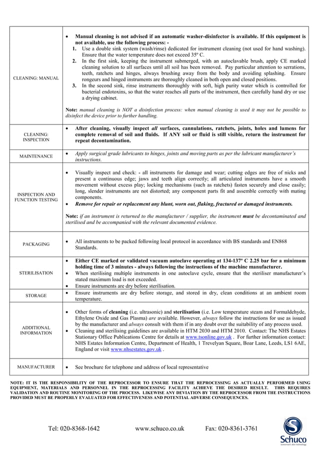 Padgett Instruments Cleaning Instructions | PDF