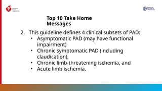 PAD guidelined Powerpoint 2024 ACC AHA GUIDELINES | PPTX