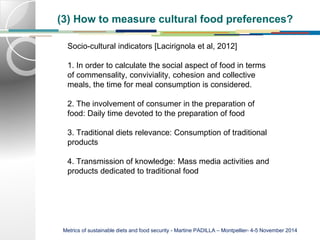 Biodiversity loss / Satisfaction of cultural food preferences | PPT