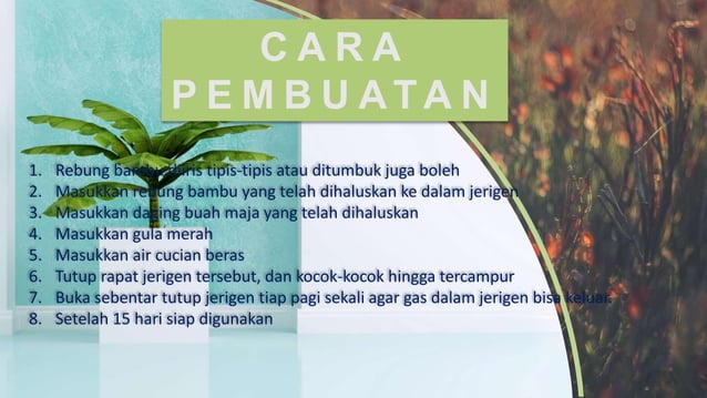 MANFAAT DAN CARA PEMBUATAN MOL REBUNG BAMBU | PPT