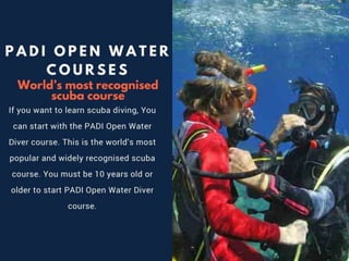 PADI Open Water Courses | PPTX