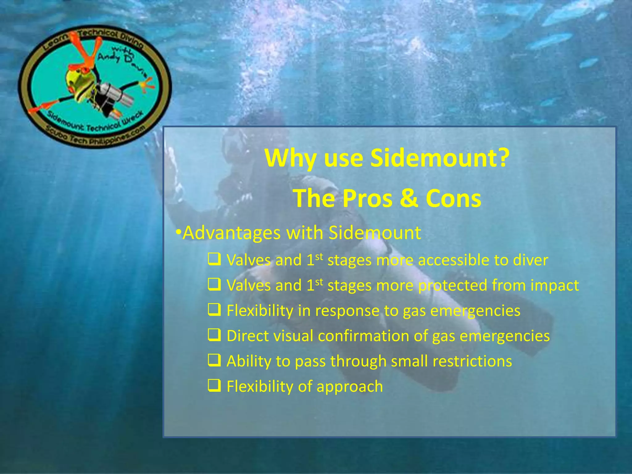 Padi Sidemount Diver Course Presentation | PPTX