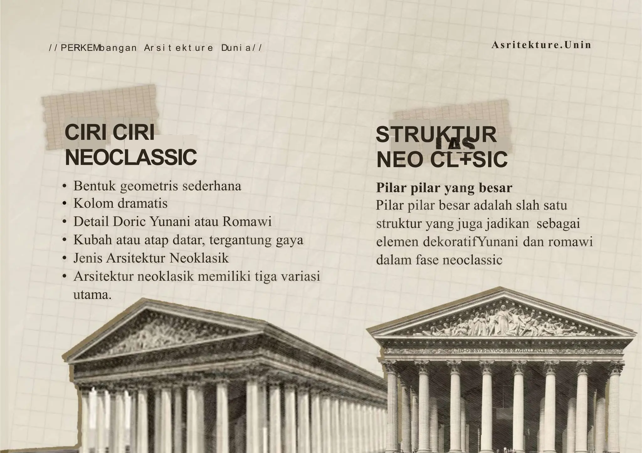 perkembangan arsitektur pada era neo calsic di eropa | PPT