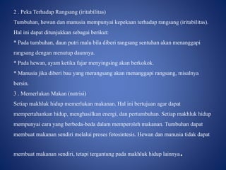 ciri - ciri mahluk hidup | PPTX