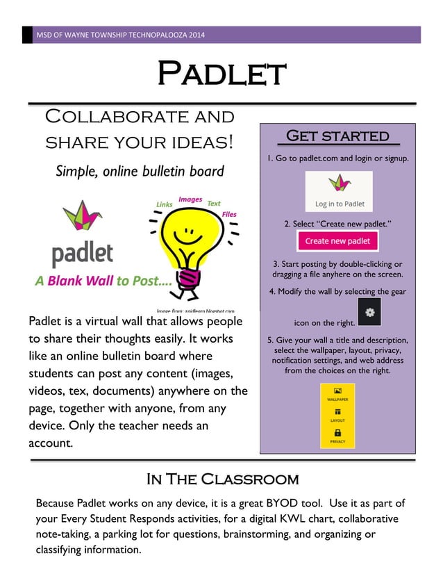 Padlet Overview | PDF | Computing | Technology & Computing