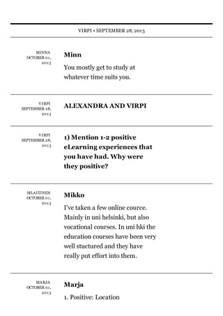 Padlet questions | PDF