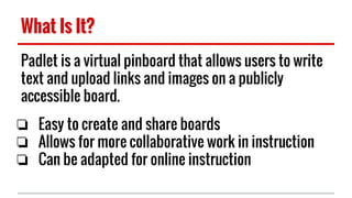 Padlet for Library Instruction | PPT
