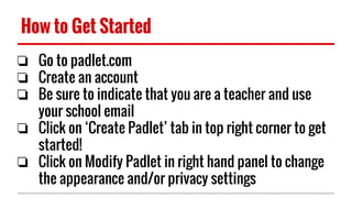 Padlet for Library Instruction | PPT