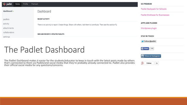 Padlet powerpoint | PPTX | Internet | Computing