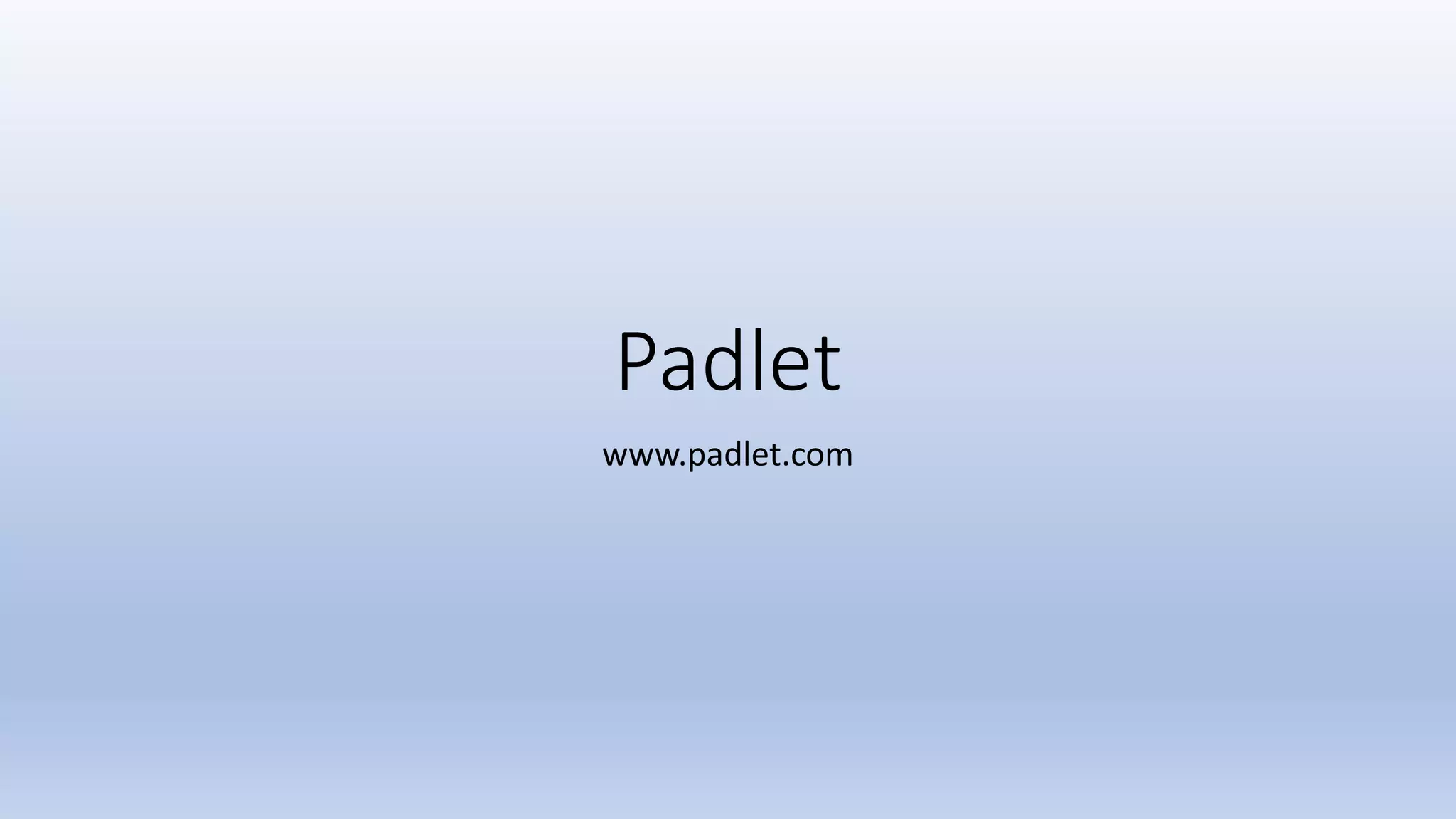 Padlet tutorial | PPTX