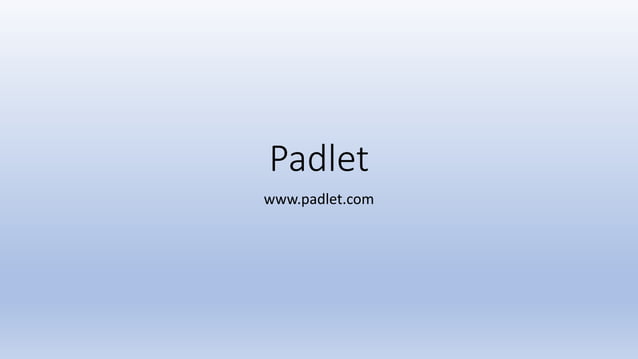 Padlet tutorial | PPTX | Internet | Computing
