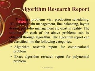 Padma research report | PPT