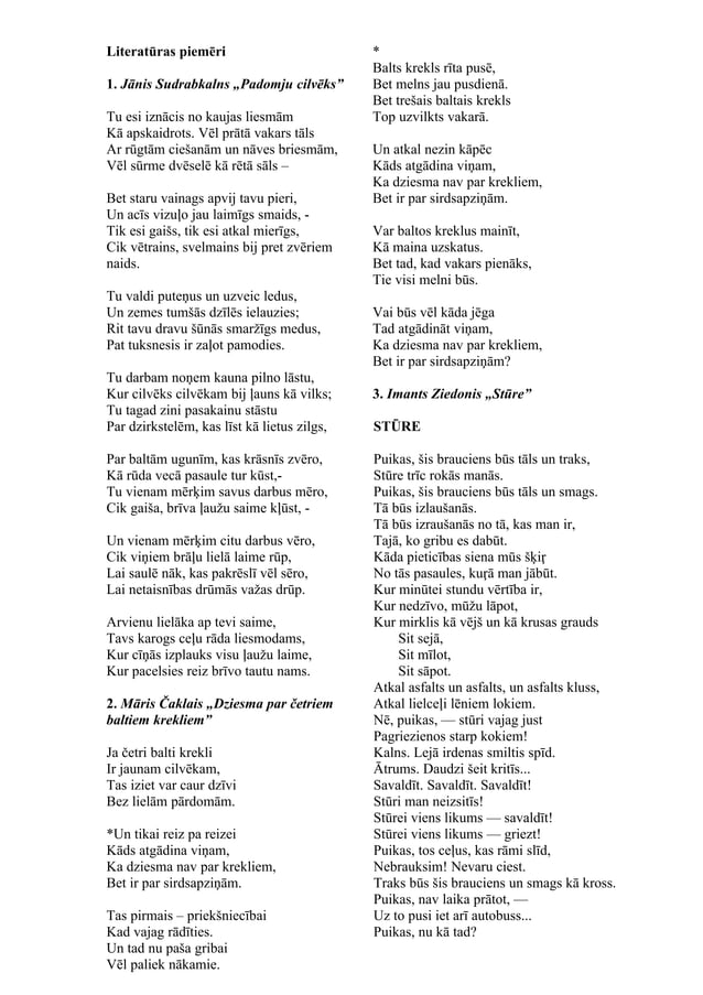 Padomju kultura dzejas piemeri | PDF