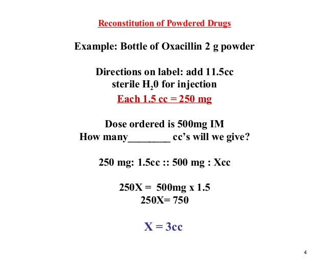 Pa dosage class work part 1 ppt student ppt summer 2011