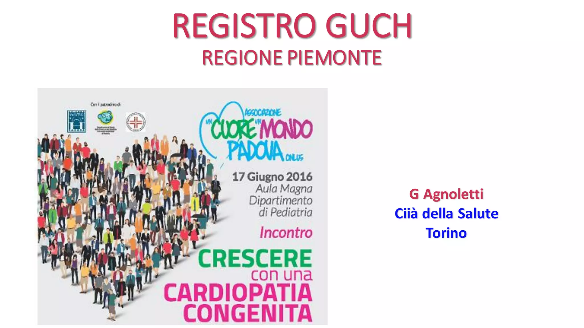 Registro GUCH piemonte 2016 | PPT