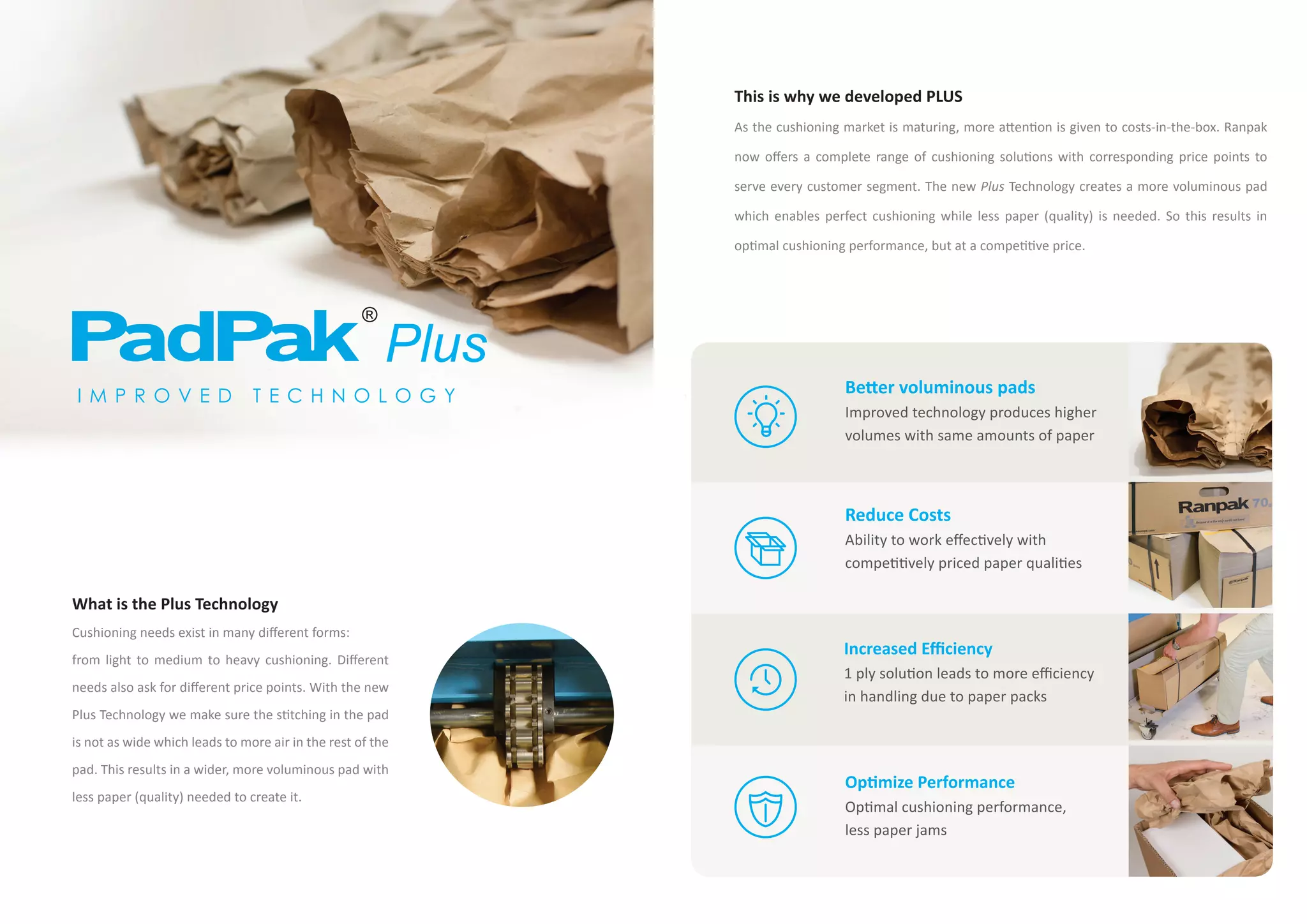 Ranpak PadPak Plus overview brochure A4 | PDF