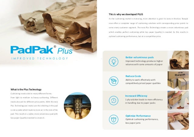 Ranpak PadPak Plus overview brochure A4