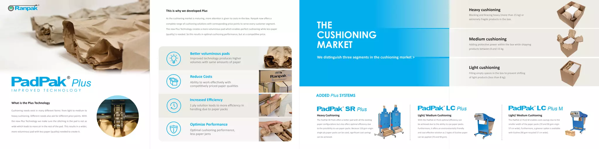 Ranpak PadPak Plus overview brochure spread | PPT
