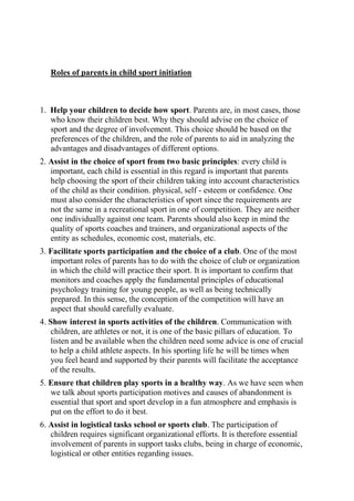 Role of father | PDF