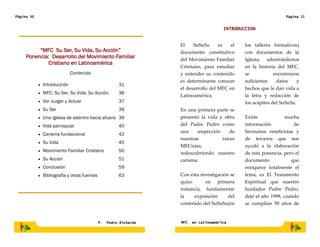Padre pedro richards y Movimiento Familiar Cristiano en latinoamerica | PDF