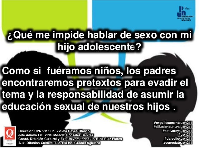 Hablar De Sexo Con Mi Hijo Adolescente