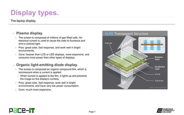 Pace IT - The Laptop Display | PPTX | Laptops | Computing