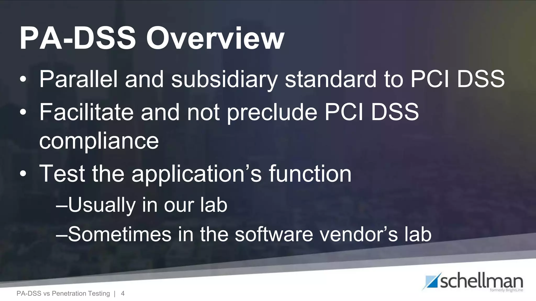 PA-DSS and Application Penetration Testing | PPT
