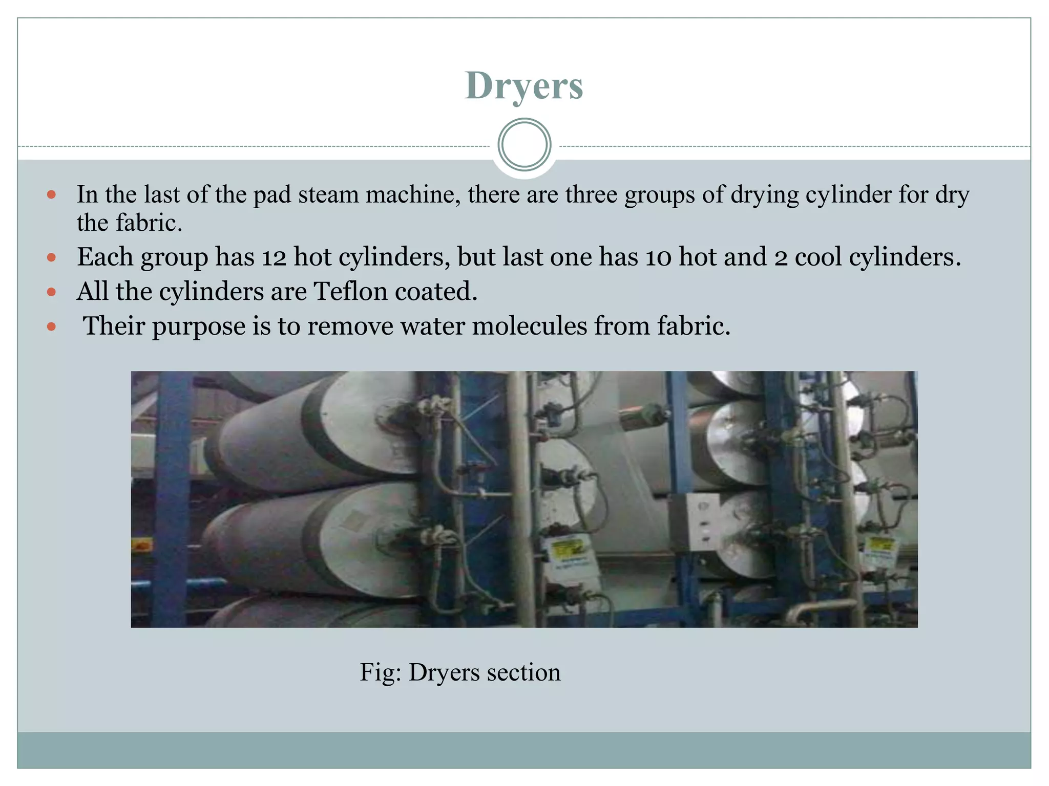 Pad steam dyeing machine | PPTX