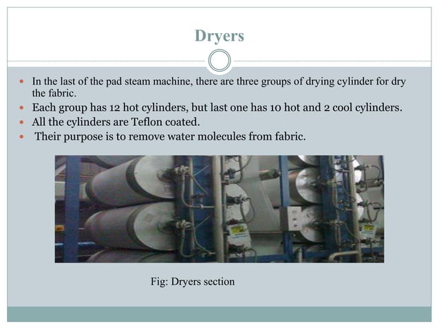 Pad steam dyeing machine | PPTX | Home Appliances | Home & Garden